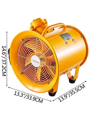 VEVOR Explosion Proof Fan 10 Inch(250mm) Utility Blower Fan 350W 220V ...